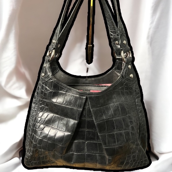 Coach | Bags | Coach Croc Embossed Madison Maggie Edie Phoebe Shoulder ...